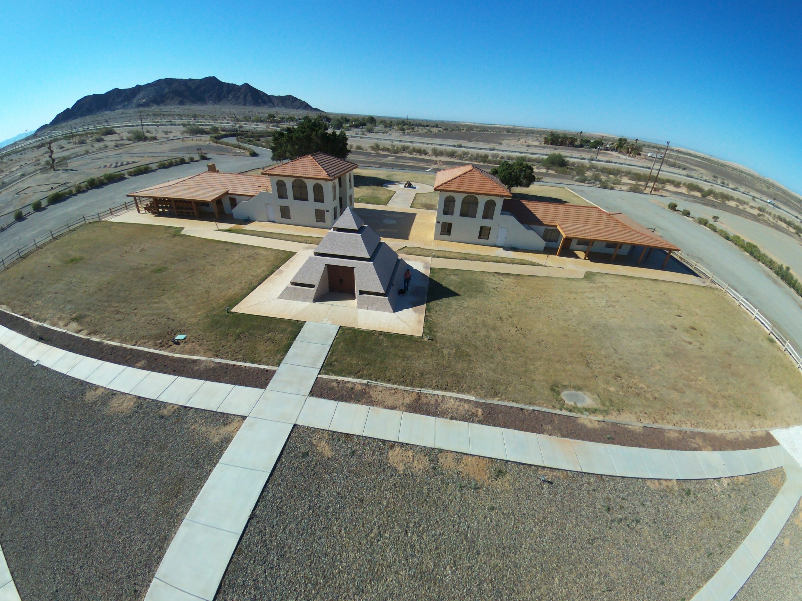 The Official Center of the World, Felicity, CA - Drone Photography