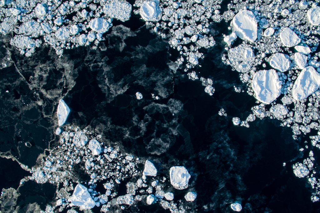 floating ice - Drone Photography