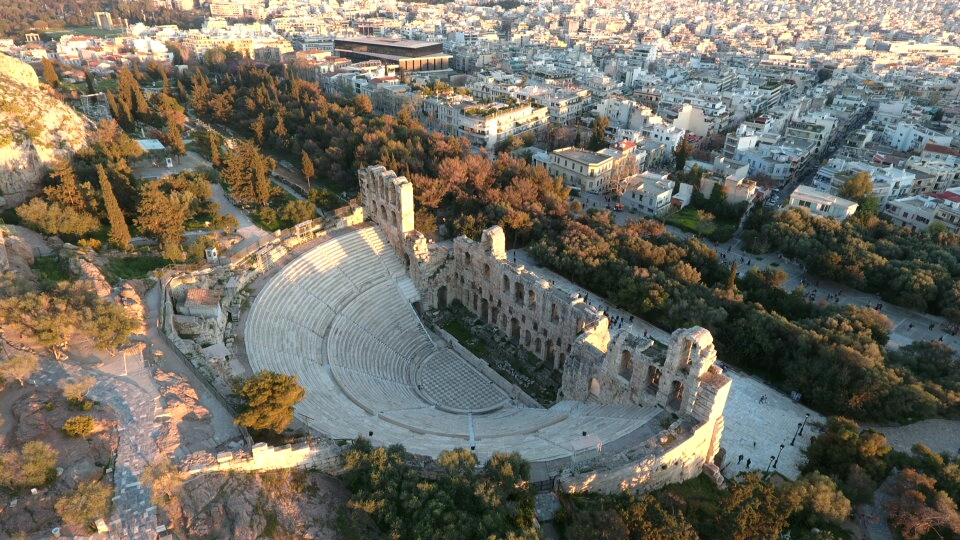 Hirodou Attikou theater Athens,Greece - Drone Photography