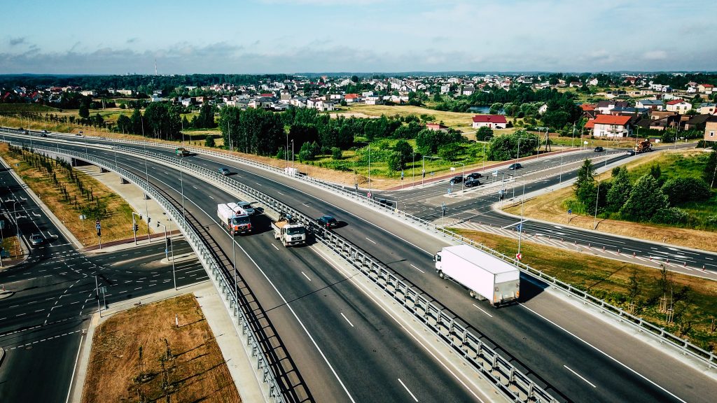 Highway in Vilnius, Lithuania - Drone Photography
